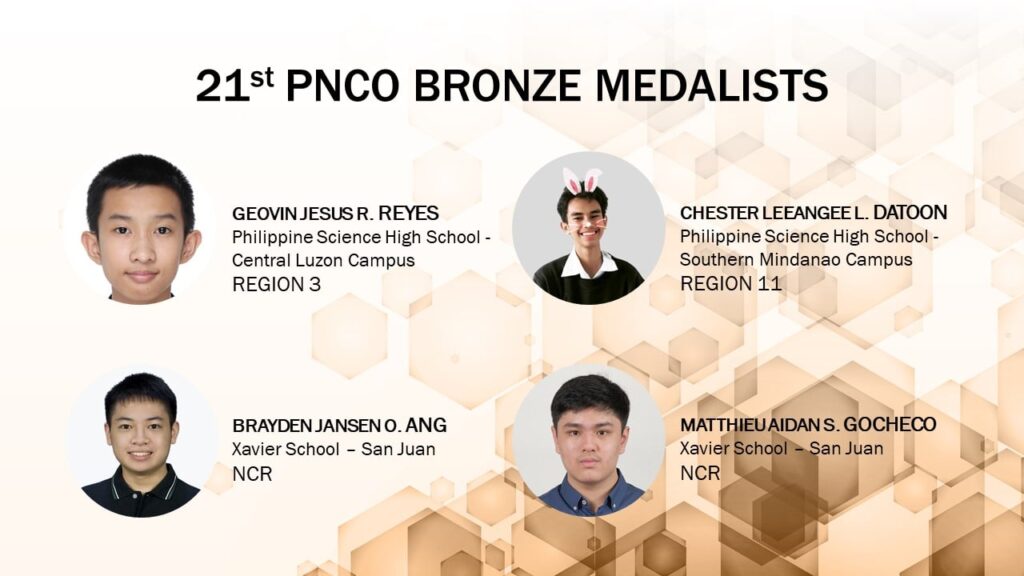 Xaverians Win Bronze at the 21st PNCO