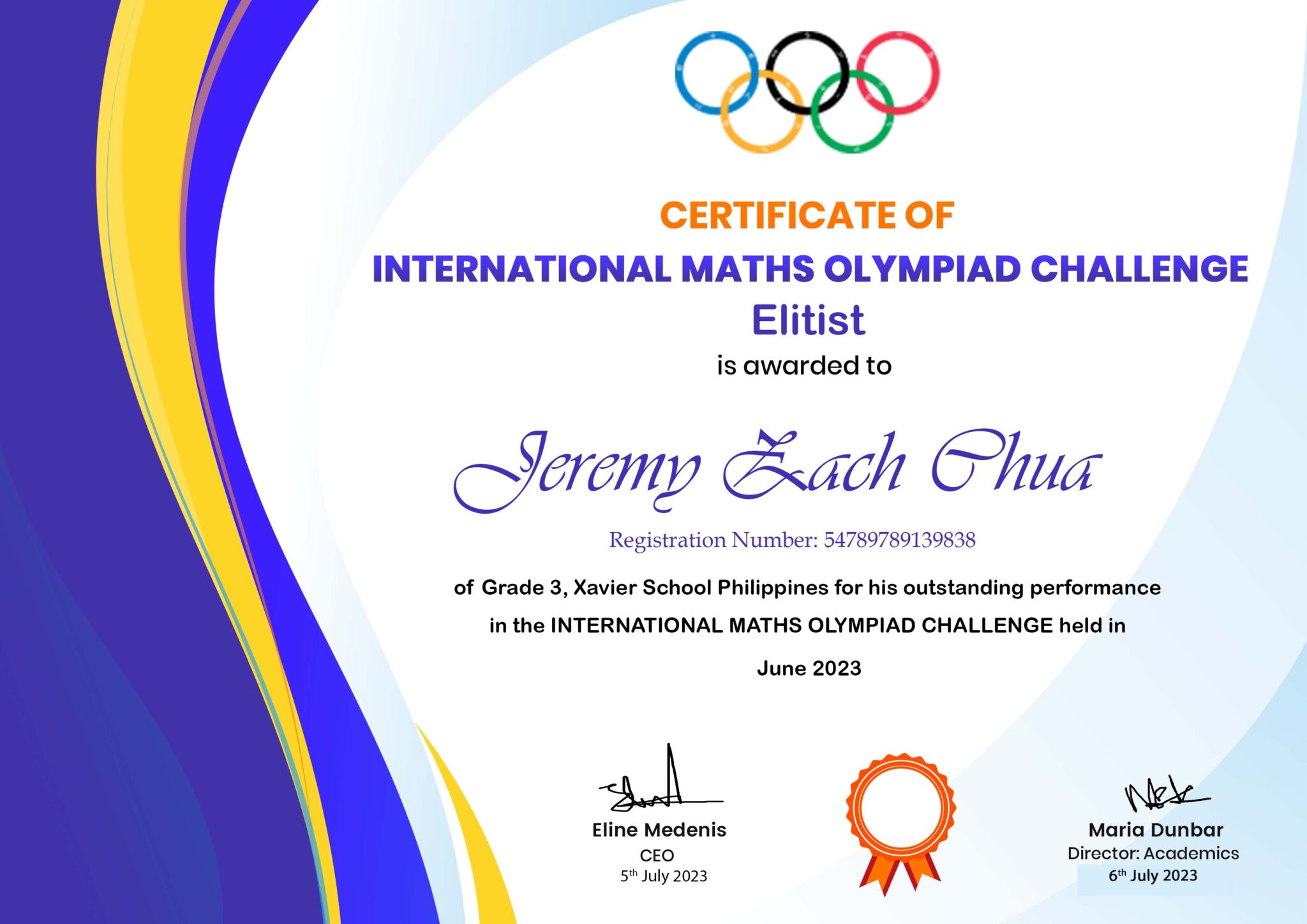 Xavier School Mathletes Shine at International Maths Olympiad Challenge ...